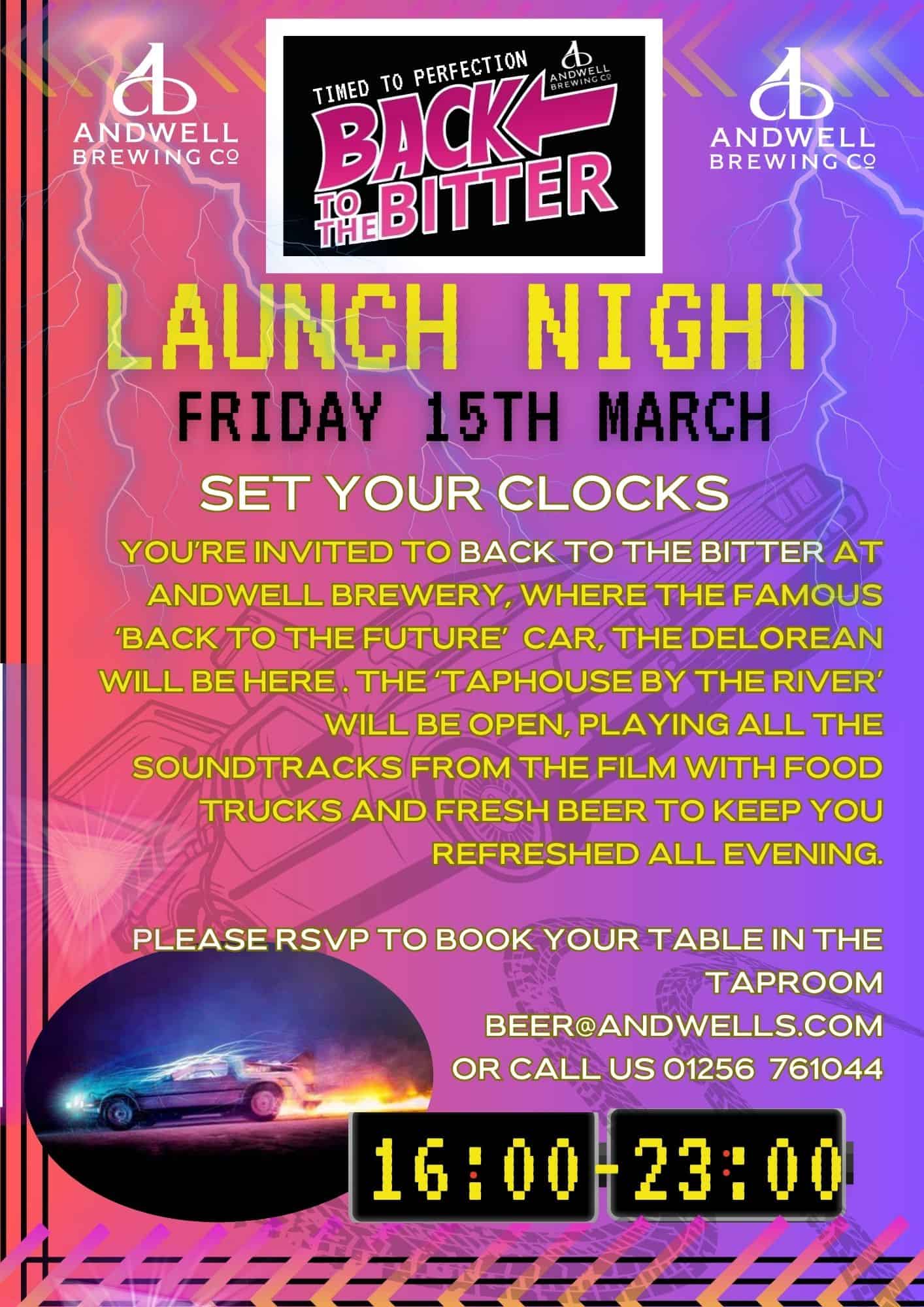 ‘Back to the Bitter’ Launch Night – Andwell Brewery